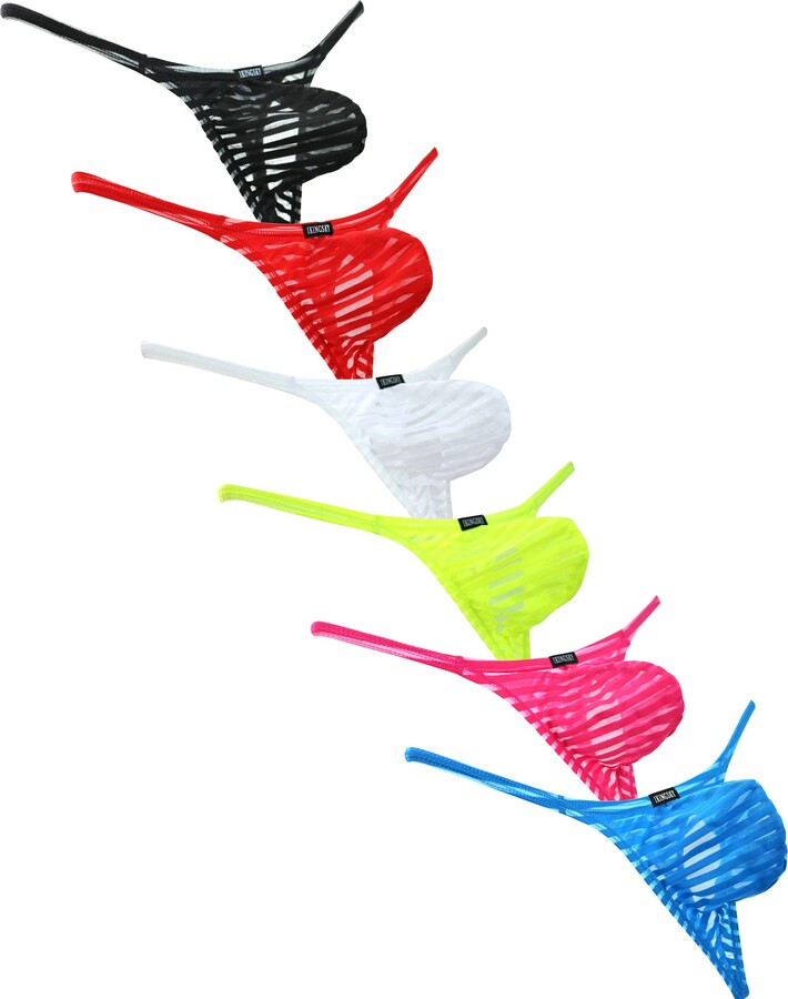 iKingsky Men's See-Through Strings Aiedrigen Waist Y-Back Men's ...