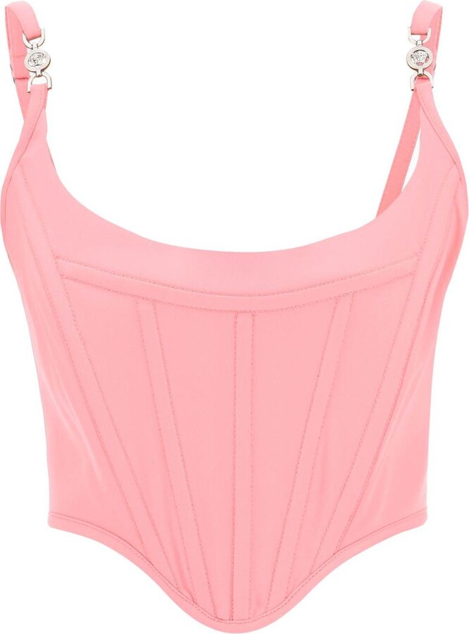Versace monogram corset top - ShopStyle