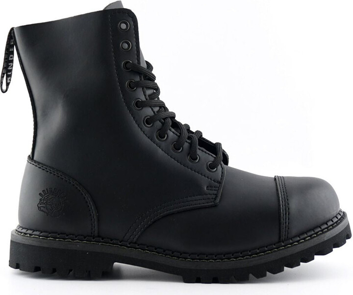 Grinders Stag CS Black Unisex Safety Steel Toe Cap Military Punk Boots ...