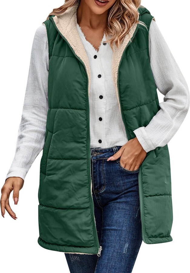 DABAOK Falls Creek Coat Girls Vests Sleeveless Fleece Jacket Zip Up ...