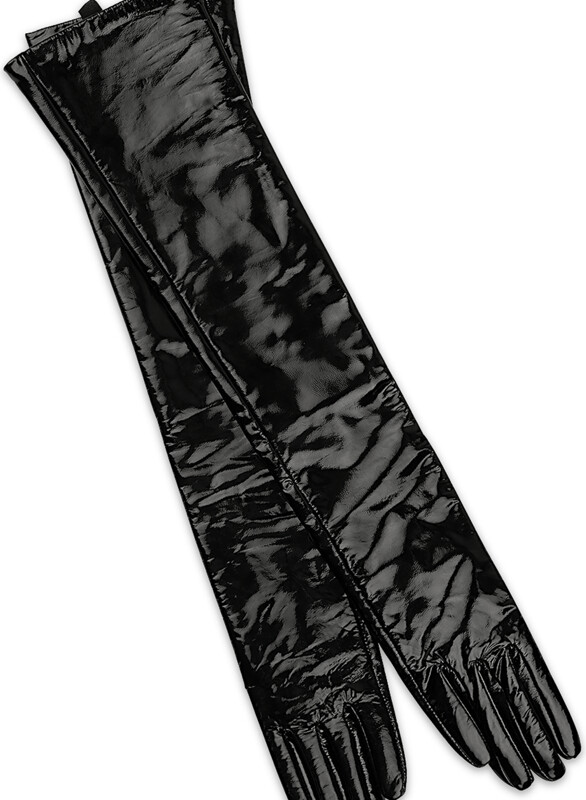 Cynthia Rowley Bea Long Patent Leather Gloves - ShopStyle