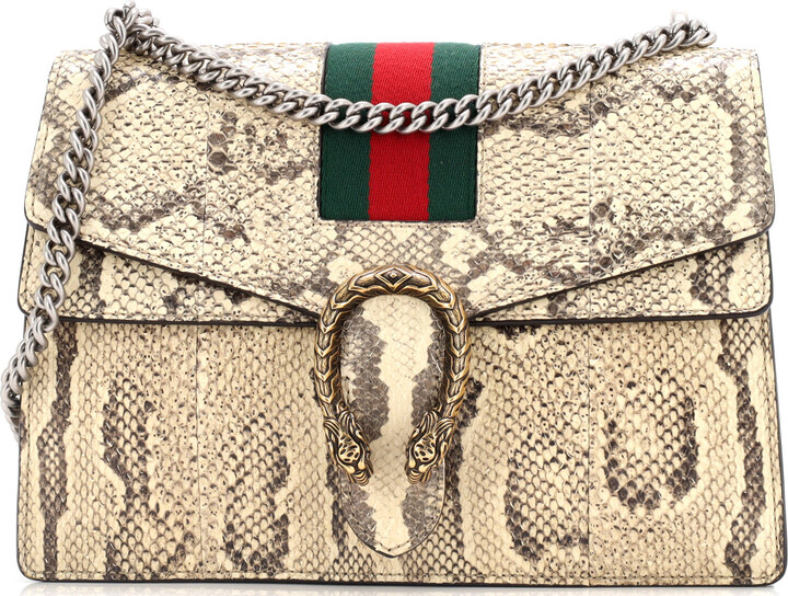 Gucci Web Dionysus Bag Python Medium - ShopStyle