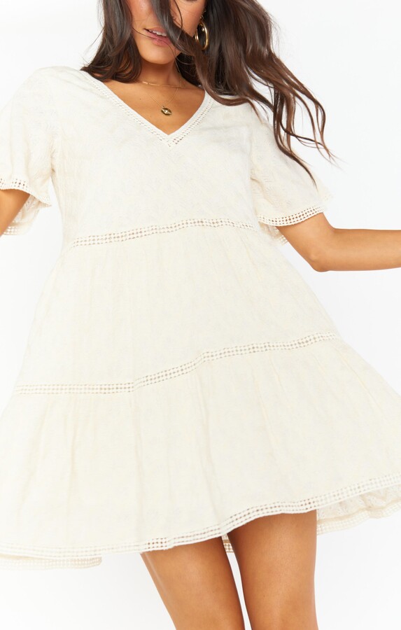 Show Me Your Mumu Cia Mini Dress ~ Midsummer Ivory - ShopStyle