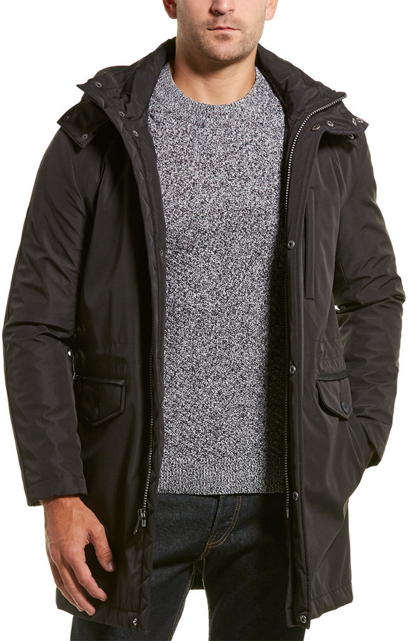 Cole Haan Removable Hood Coat - ShopStyle Outerwear