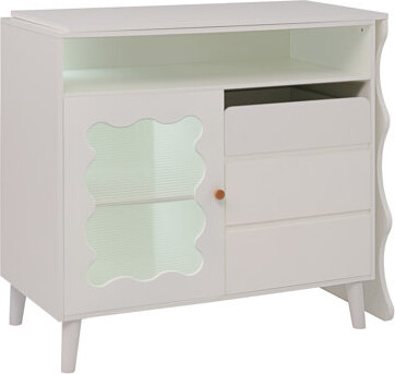 George Oliver 41"-79" LED L-Shaped Modern Farmhouse Sideboard Buffet ...