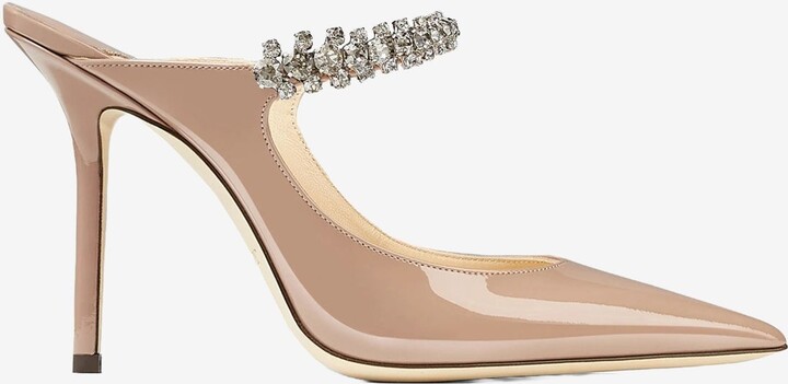 Jimmy Choo Bing 100 Patent Leather Mules - ShopStyle