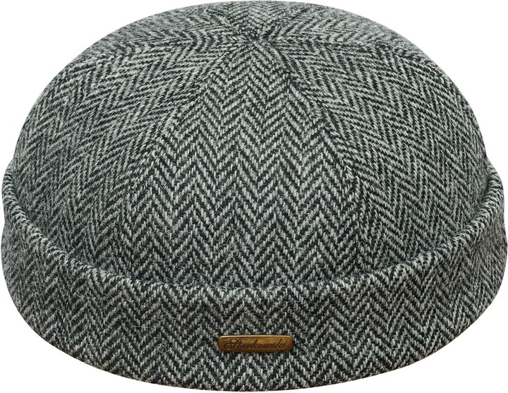 Sterkowski Docker Leon Beanie Harris Tweed 57 cm Herringbone ...