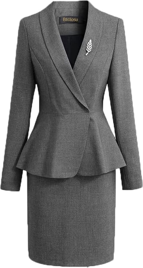 Leader of the Beauty Woman's Professional Skirt Suit Set 2 Piece Attire ...