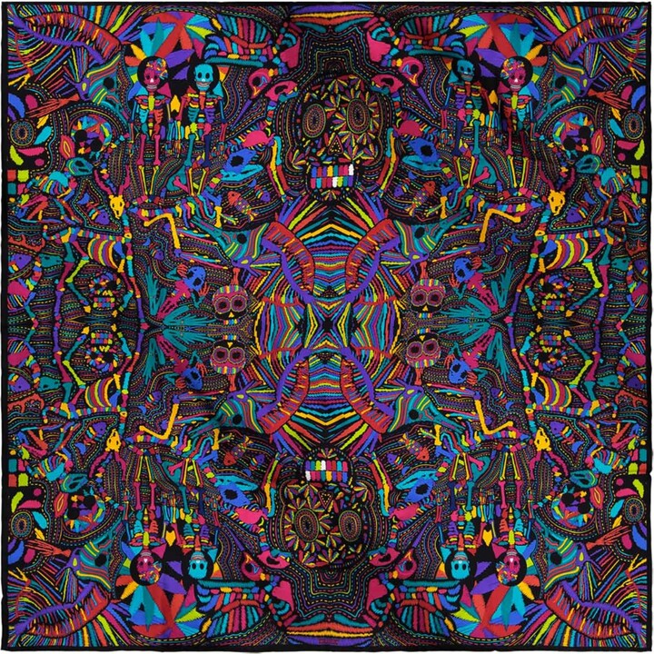 FOLKLAIRE Women's Mictlan Collection Silk Scarf Original - ShopStyle ...