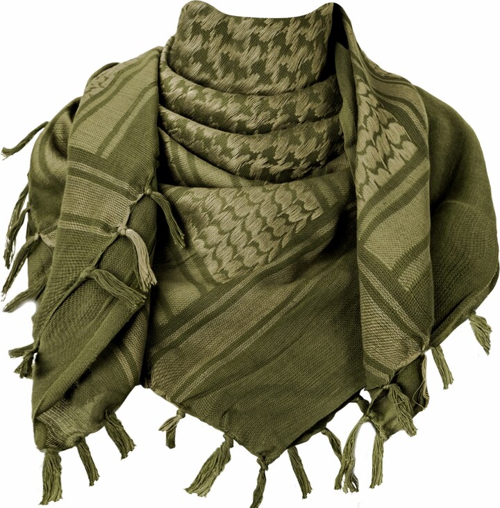 Aonal Military Shemagh Tactical Desert 100% Cotton Keffiyeh Scarf Wrap ...