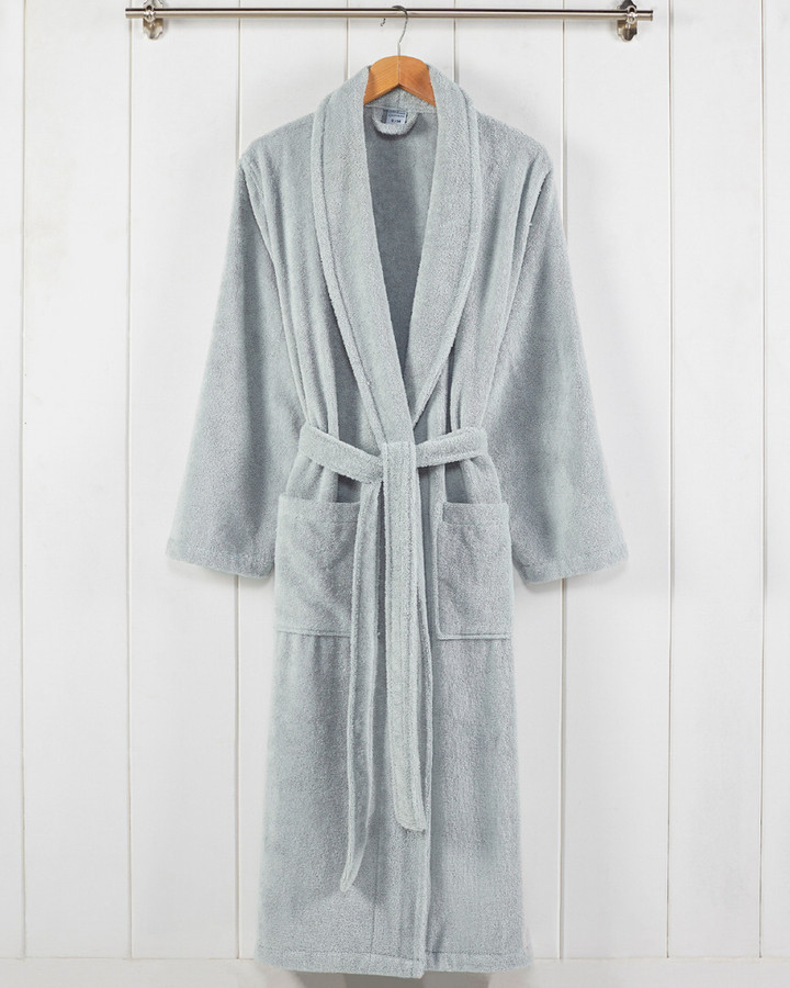 Todays Fix Modern Threads Shawl Collar Cotton Bathrobe - ShopStyle Robes