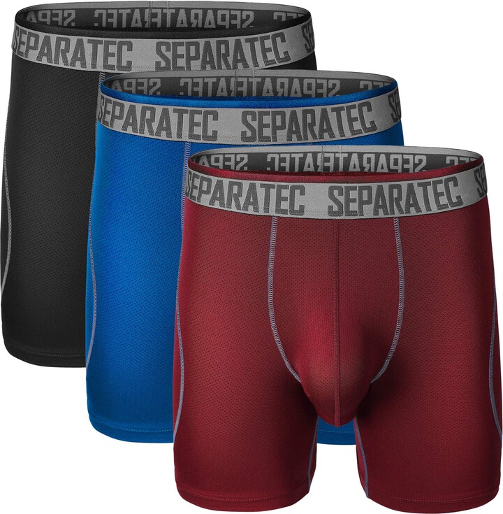 Separatec Men's Performance Sports Underwear 2-3 Pack Quick Dry Sports ...