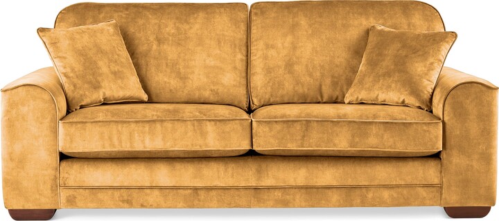 Dunelm Morello 3 Seater Sofa Yellow - ShopStyle