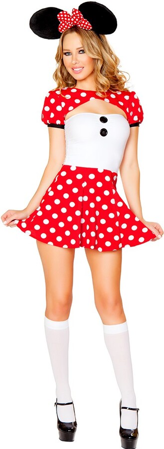 GGTBOUTIQUE Sexy Cute Mouse Fancy Dress Costume (Medium (8-10)) Red ...