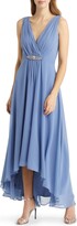 Eliza J Crystal Detail High-Low Gown - ShopStyle Evening Dresses