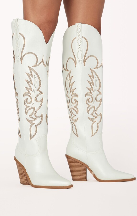 Show Me Your Mumu Billini Simone Western Boot ~ White - ShopStyle