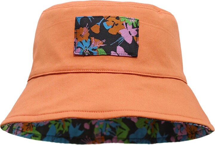Lost Pattern Nyc Women's Gold Frida X Lost Pattern "Frida's Garden" Jacquard Reversible Bucket ...