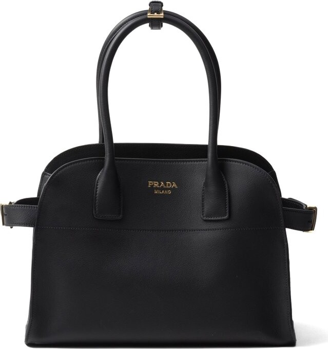 Prada Logo-Lettering Medium Top Handle Bag - ShopStyle