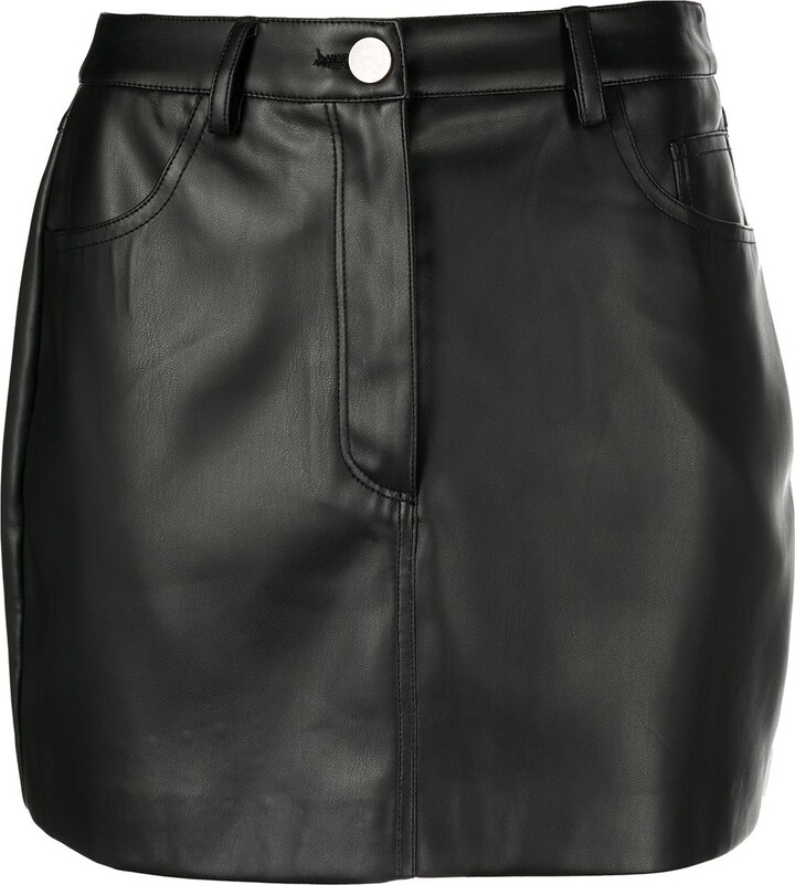 Apparis Gretchen vegan-leather skirt - ShopStyle