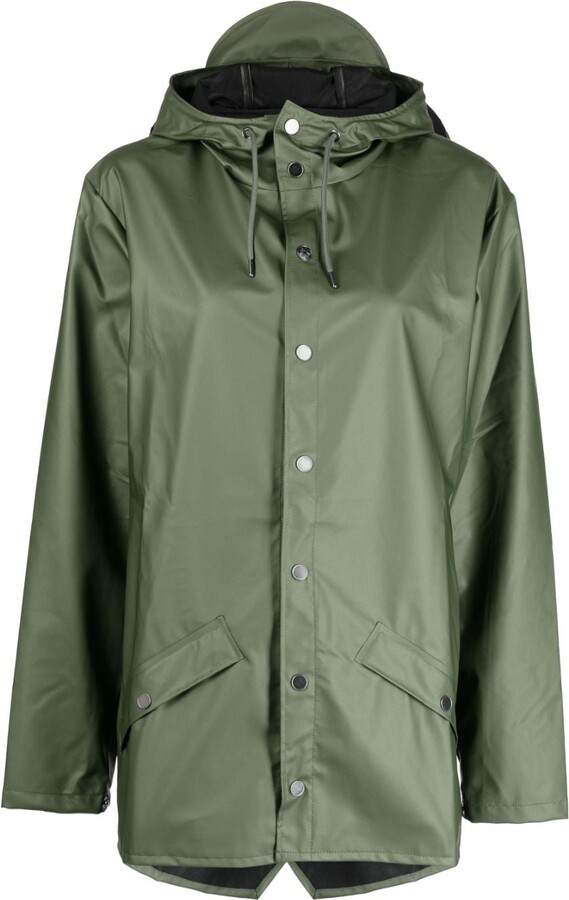 Rains Hooded Waterproof Jacket - ShopStyle Raincoats & Trench Coats