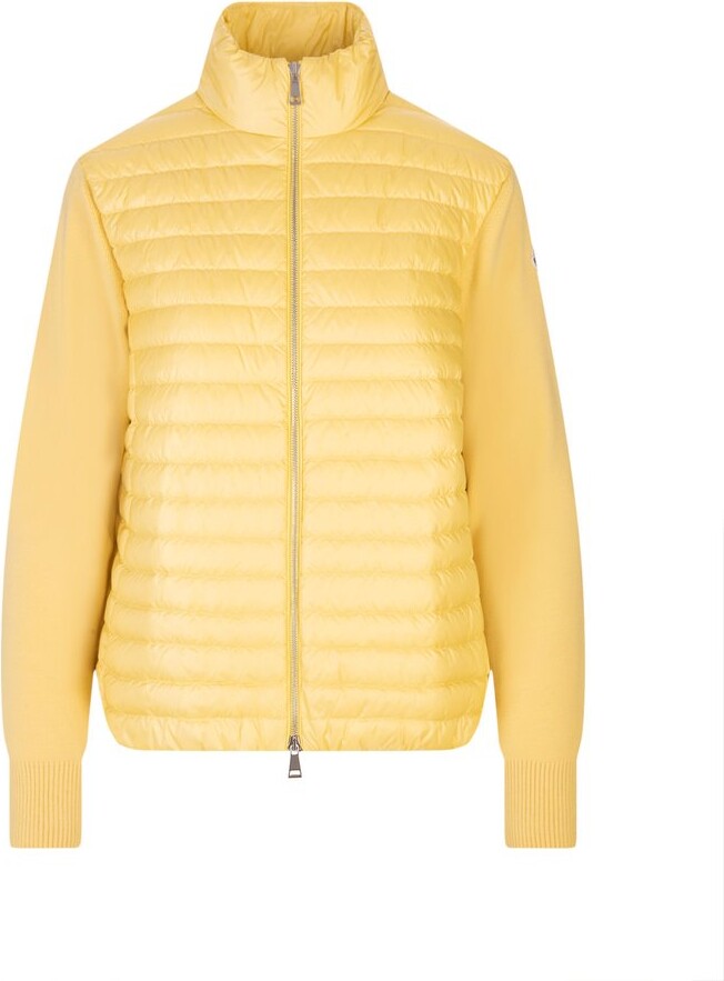 Moncler Logo Patch Zip-Up Quilted Jacket - ShopStyle
