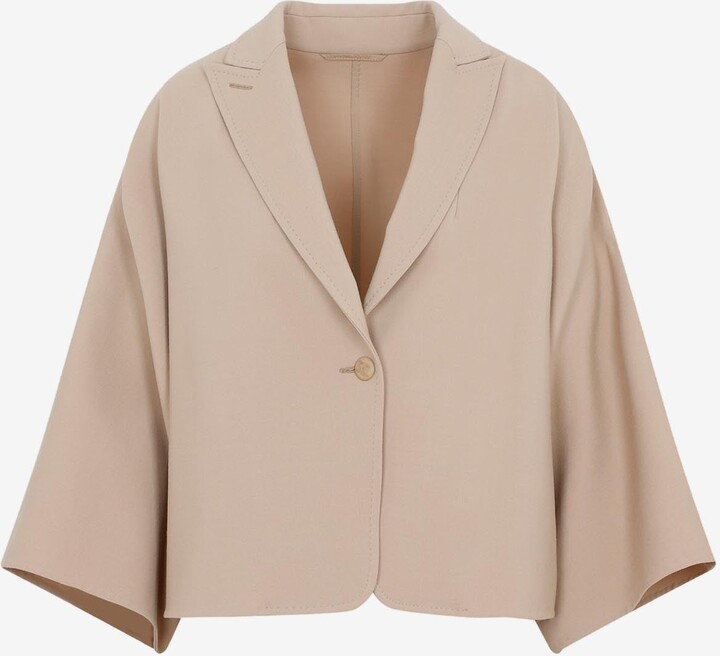Max Mara Stretch Wool Crêpe Jacket - ShopStyle