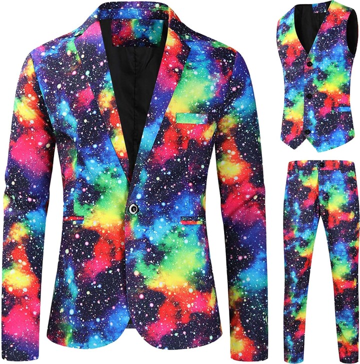 Generic Polyester Jogging Suit Cocktail Attire For Men Blue Shirt And ...