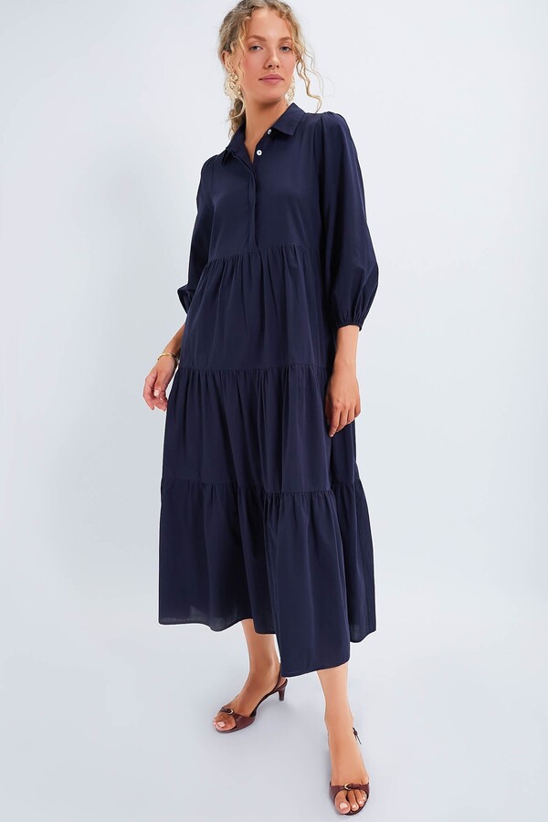 Pomander Place Navy Mabel Maxi Dress - ShopStyle