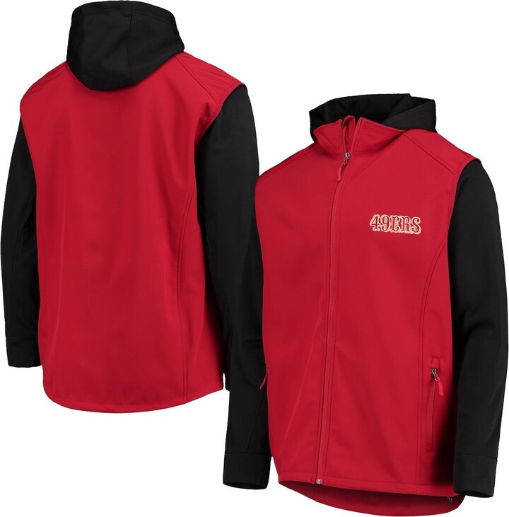 Men's Dunbrooke Scarlet, Black San Francisco 49ers Alpha Full-Zip ...