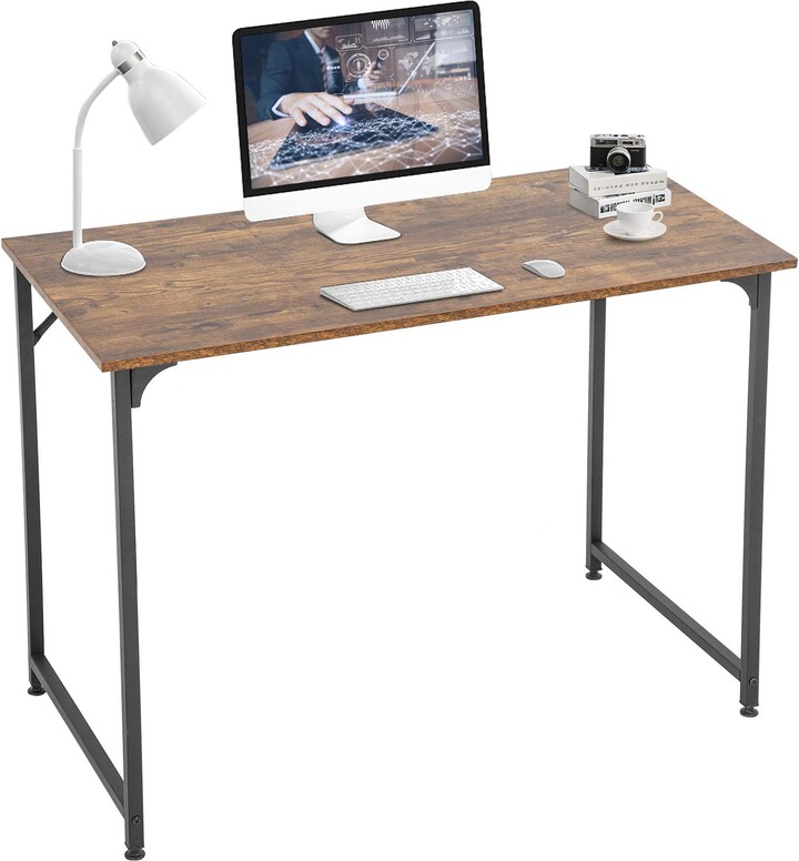 FDW Computer Desk Home Office Desk Gaming Desk Corner Writing Black ...