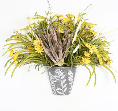 Ophelia & Co. Artificial Spring Summer Daisy Floral Arrangement In ...