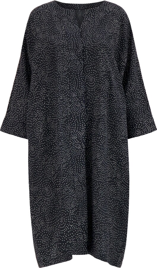 Kate Austin Designs Toni Open Front Linen Duster Coat With Side Pockets ...