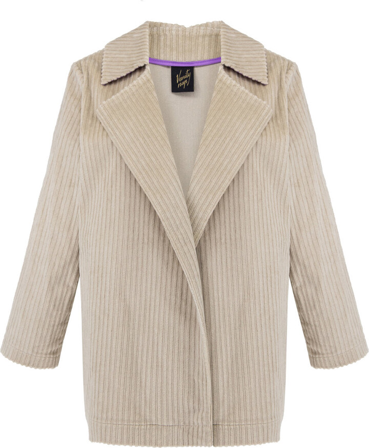 VANITY NAP - Oversized Jacket In Corduroy - ShopStyle