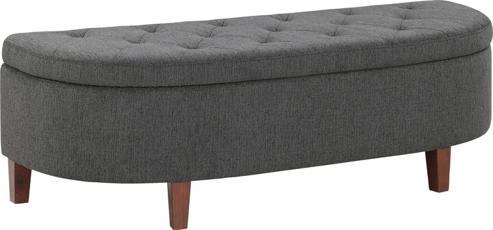 Office Star Products OSP Home Furnishings Jaycee 60 Inch Storage Bench ...