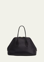 The Row Devon Medium Top-Handle Bag in Saddle Leather - ShopStyle