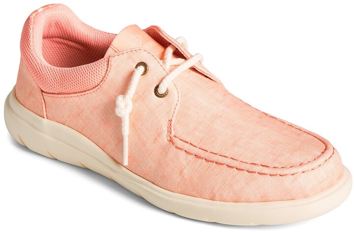 Sperry Captains Moc Toe Chambray Sneaker - ShopStyle