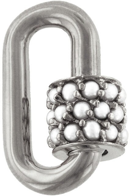 Marla Aaron Chubby Baby Pearl Lock - White Gold - ShopStyle Charms