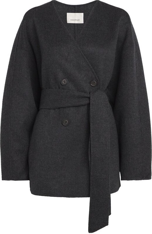 House Of Dagmar Wool Double-Breasted Jacket - ShopStyle