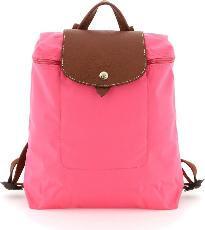 Longchamp nylon and leather le pliage original backpack - ShopStyle