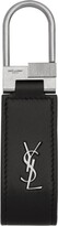 Saint Laurent Leather Monogram Keychain - ShopStyle
