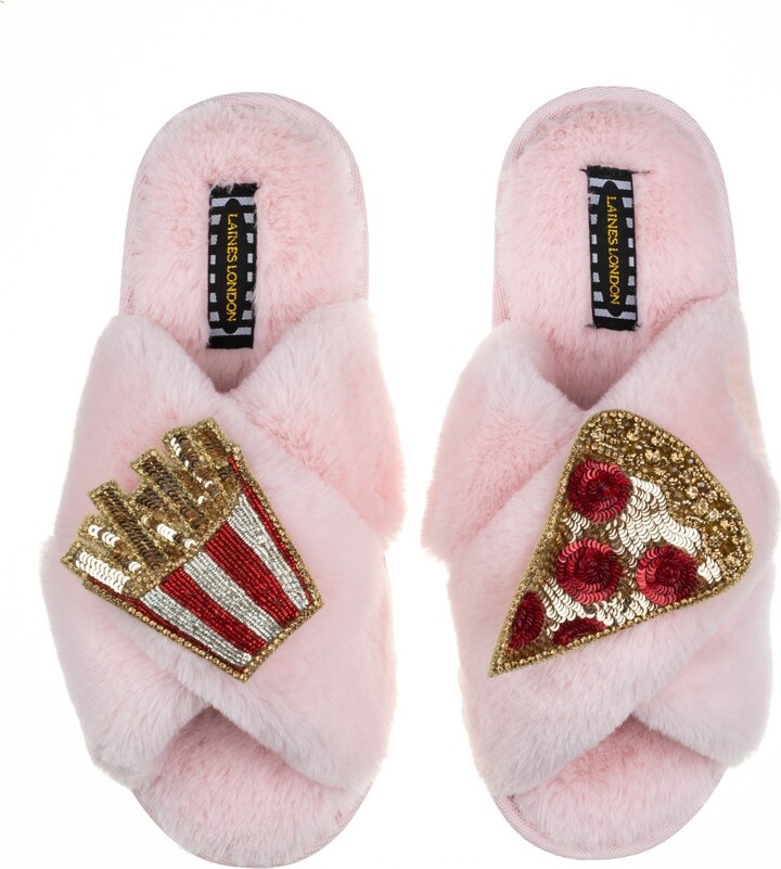 LAINES LONDON - Classic Laines Slippers With Artisan Pizza & Fries ...