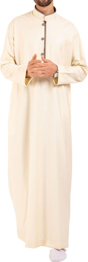 Thobez Men's Thobe Jubba Islamic Clothing Muslim Kaftan Emirati Omani ...