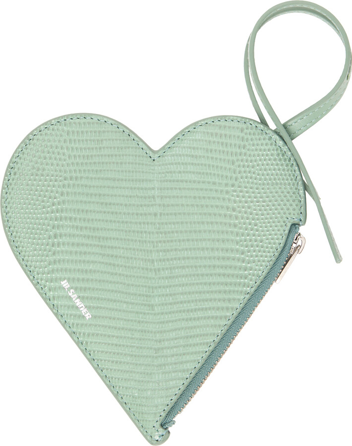 Jil Sander Blue Heart Coin Pouch - ShopStyle Wallets & Card Holders