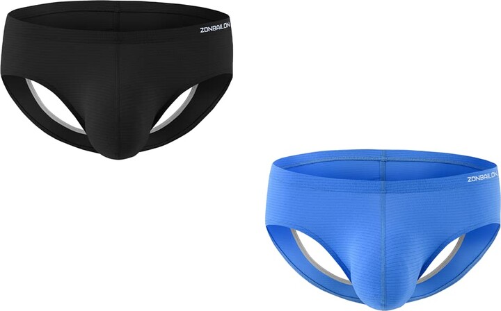 BIATWOWR Men's Thong Underwear Sexy Bulge Enhancing Pouch G String Low ...