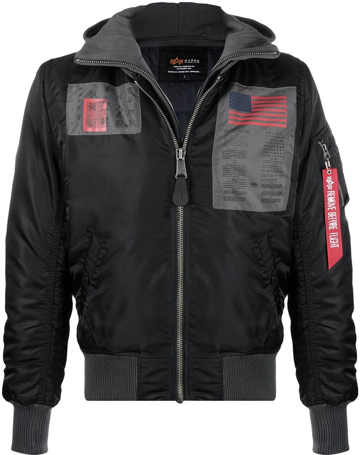 Alpha Industries MA-1 D-Tec Blood Chit Flight jacket - ShopStyle Outerwear