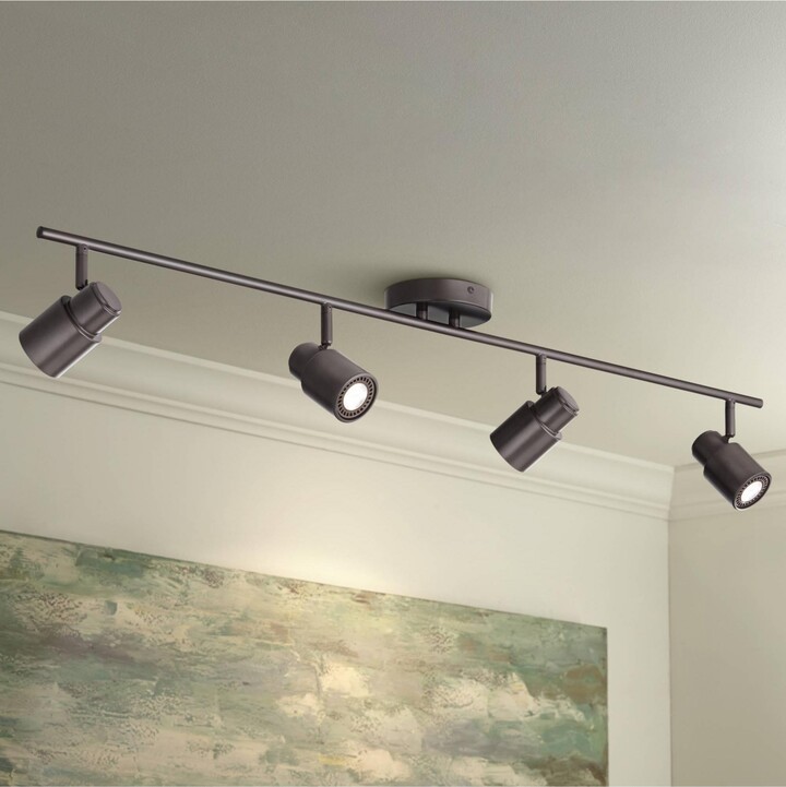 Pro Track Melson 4-Head Led Wall or Ceiling Track Light Fixture Kit ...