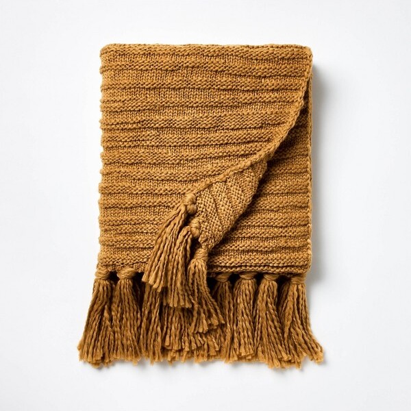 Threshold designed w/Studio McGee Raised Striped Chunky Knit Throw ...