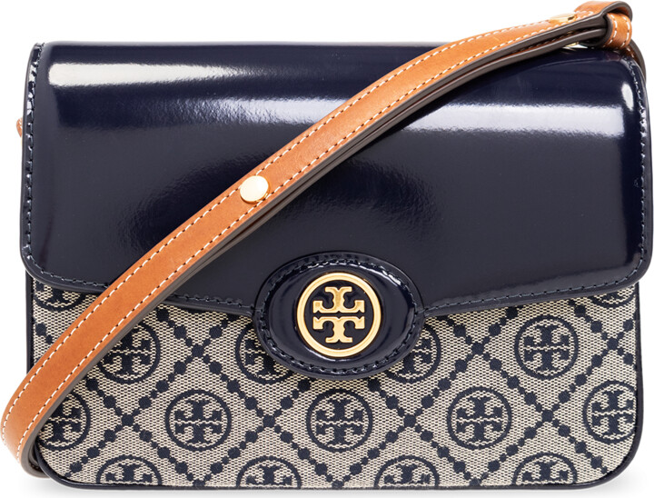 Tory Burch ‘Robinson T Monogram’ Shoulder Bag, , Navy - Blue - ShopStyle