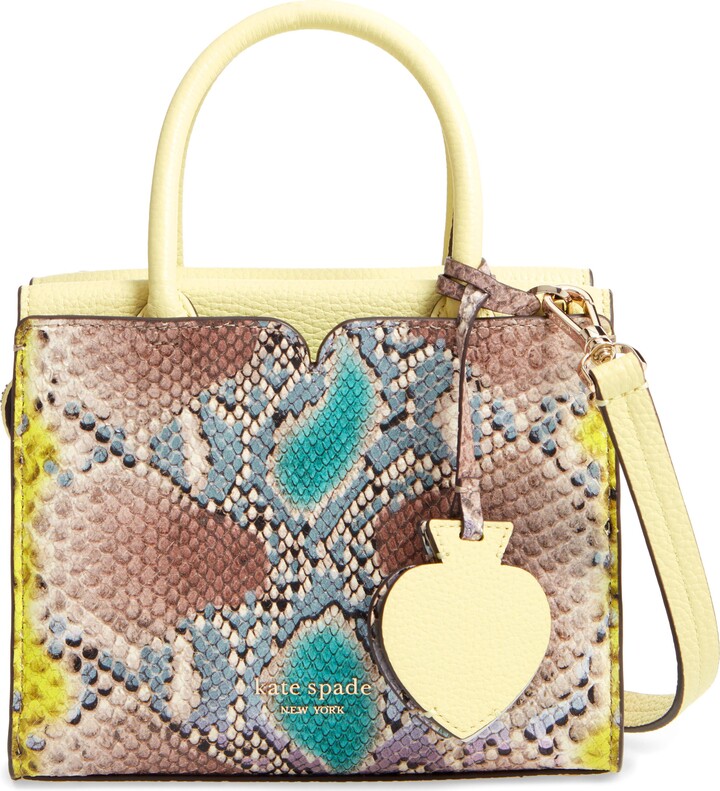 Kate Spade Spencer Snake Embossed Leather Mini Satchel - ShopStyle