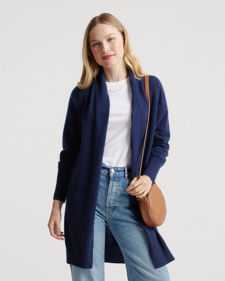 Quince Mongolian Cashmere Duster Cardigan Sweater - ShopStyle